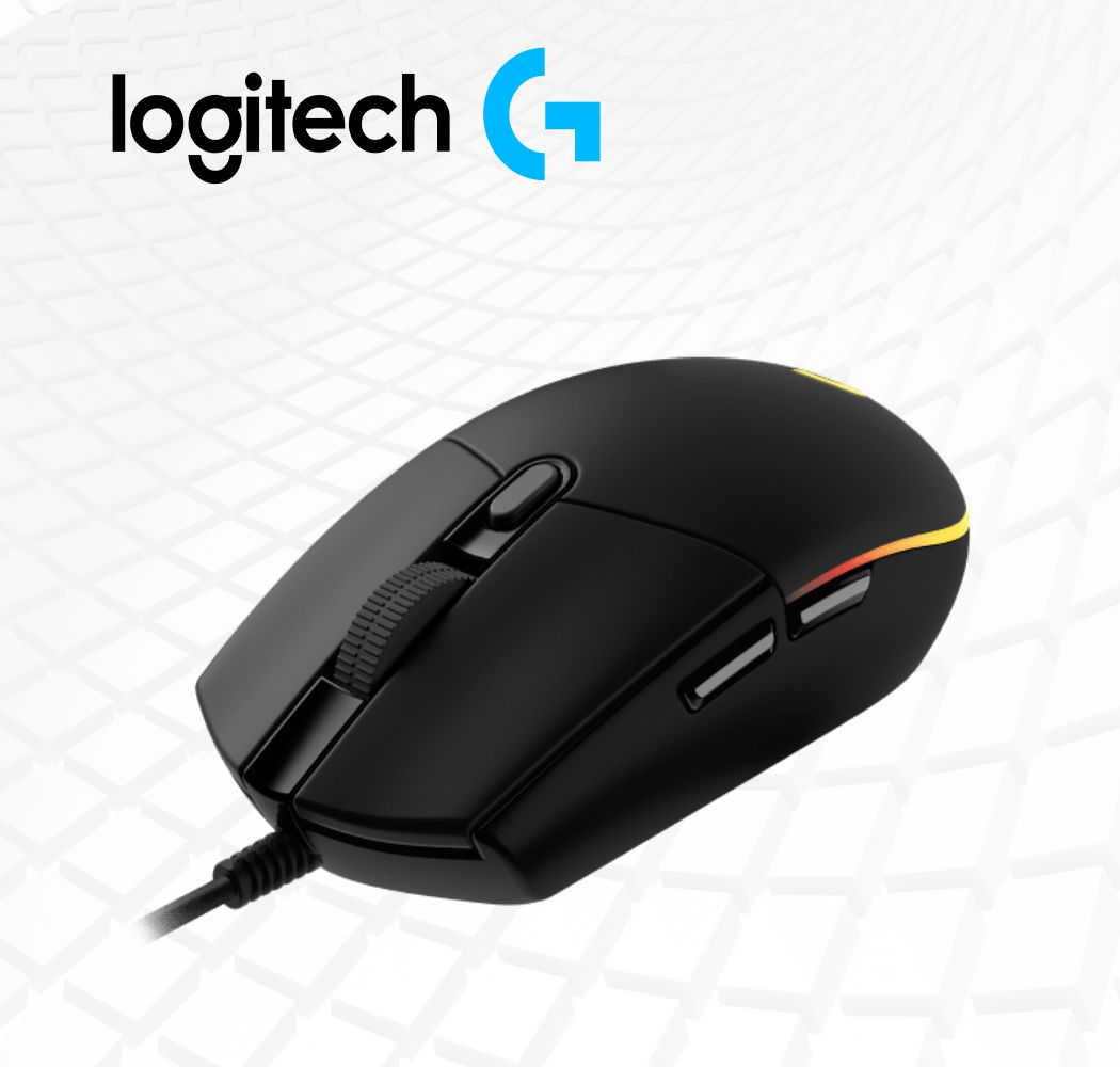 MOUSE G203 BLACK, USB, RGB - LOGITECH - Abril Grupo Logístico
