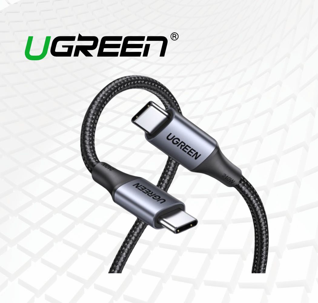 CABLE USB-C a USB-C 240W | CARGA & DATOS | 1 metro | UGREEN 15311 - Abril Grupo Logístico